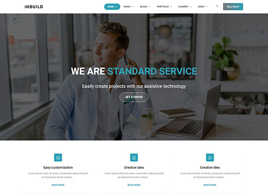 Intro | Inbuild - The all-in-one HTML template